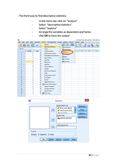 Descriptive Statistics Spss Docx Science