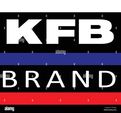 T Shirt Logo Of Kfb Brand With Text Style Effect Stock Vector Image