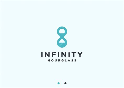 Premium Vector Hourglass With Infinity Logo Design Vector Silhouette