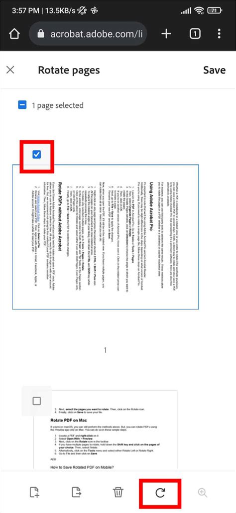 How To Save Rotated PDF