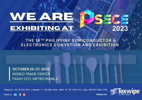 Texwipe Asia On Linkedin Psece2023 Texwipe Cleanroom Swabs Wipers