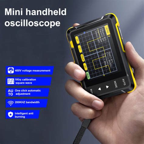 Dso152 Handheld Digital Oscilloscope Portable 400v Voltage Measurement 200khz Bandwidth 2 5ms S