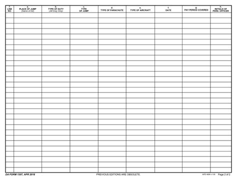Da Form 1307 Fill Out Sign Online And Download Fillable Pdf