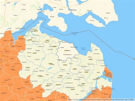 Postleitzahl 24972 • 2 Orte im Postleitzahlengebiet
