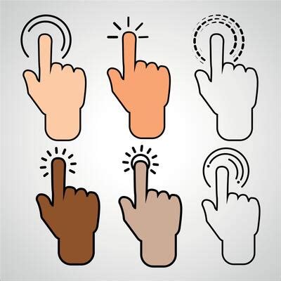 Mouse Cursor Hand Vector Art Icons And Graphics For Free Download