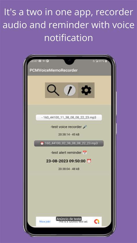 pcm voice memo recorder is a two in one application mp3 audio recorder