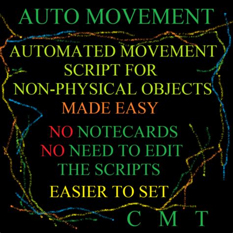 Second Life Marketplace Auto Movement Script For Non Physical Objects