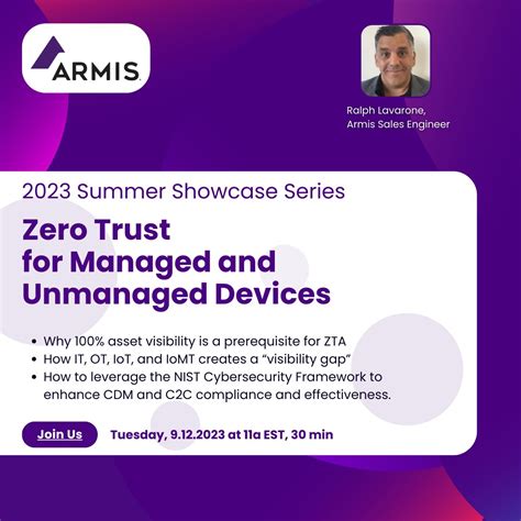 Tailwind Resource Group On Linkedin Armis Cybersecurity Security Federal Zerotrust