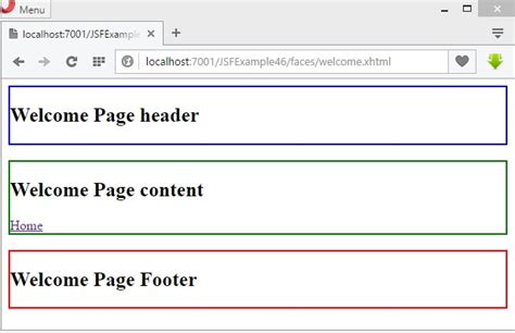 Jsf Facelets Template Tutorial W3schools
