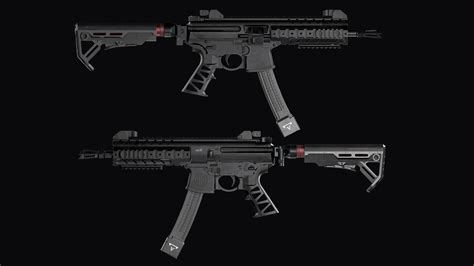 3d Model Modular Custom Smg Sig Sauer Mpx Vr Ar Low Poly Cgtrader