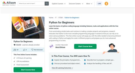 Free Python Certification Course From Alison Good For Resume Copyassignment