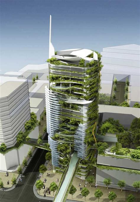 Ekologiczny Wieżowiec Singapuru Edificios Verdes Edificios Modernos