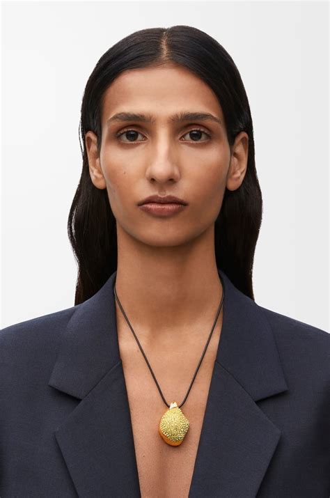 Foam Drip Pendant Necklace In Sterling Silver And Crystals Multicolor Loewe