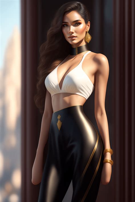 Lexica Full Body Photo Of A Gorgeous Babe Woman In The Style Of