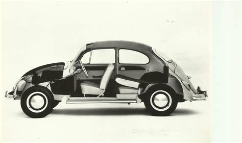 Vw Volkswagen Beetle Cutaway Section Press Photograph Mint Condition