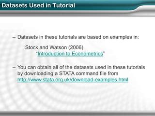 STATA Summary Statistics PPTX Technology Computing