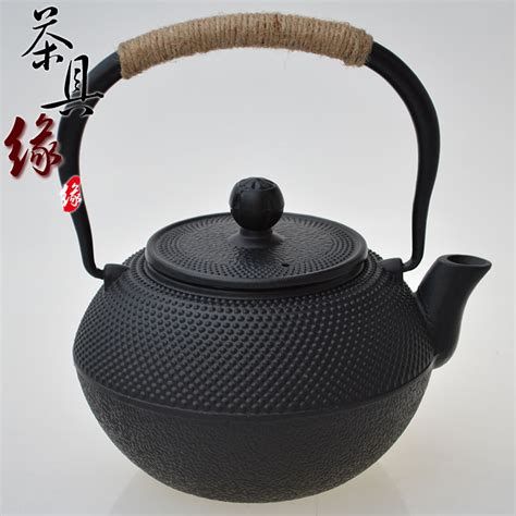 1 2L小黑钉铁壶 无涂层日本南部铁器铸铁壶 老生铁壶 铁茶壶 特价 茶具缘8