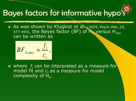 Ppt Bayesian Evaluation Of Informative Hypotheses In Sem Using Mplus Powerpoint Presentation