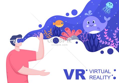 Vr 안경 가상 현실 벡터 일러스트 무료 다운로드 Lovepik