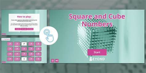 Square And Cube Numbers Pairs Game Teacher Made