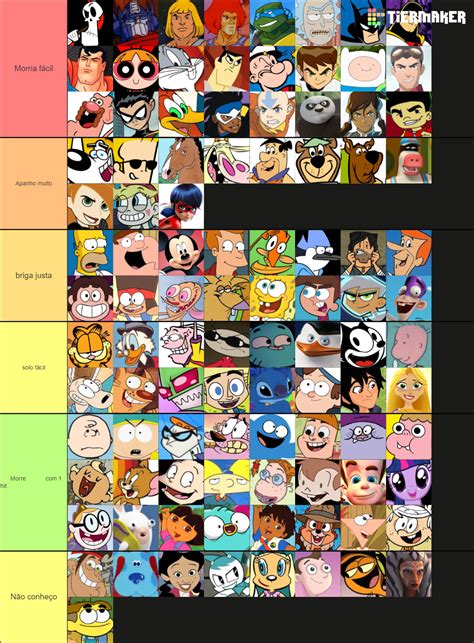 Eu Vs Personagens De Desenhos Animados Rhuestation