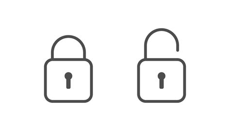 Padlock Icon Lock And Unlock Icon Vector Design Vector Art At Vecteezy