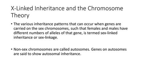Chromosome Theory Of Inheritance Pptx
