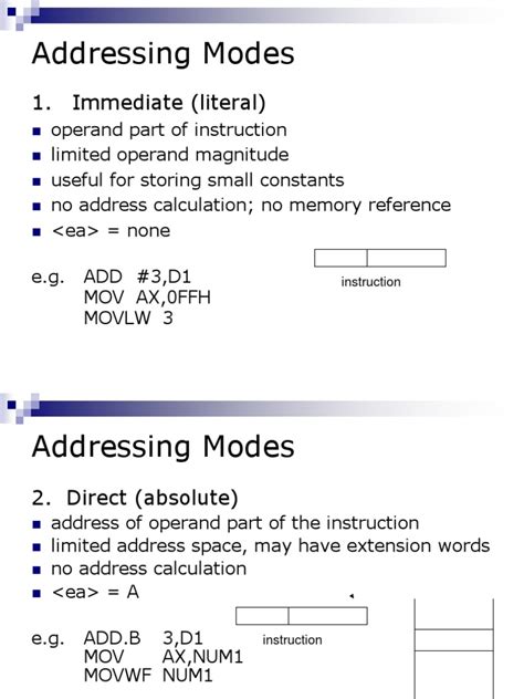 04 addressing modes pdf pdf computer hardware electronics