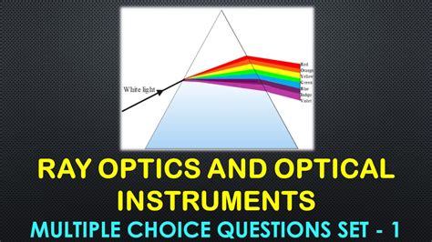Mcq Questions Class 12 Ray Optics And Optical Instruments With Answers