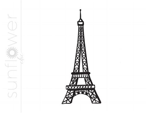 Eiffel Tower SVG Eiffel Tower Clipart Eiffel Tower Cut File For Cricut Eiffel Tower File