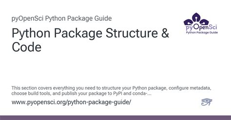 Python Package Structure And Code — Python Packaging Guide