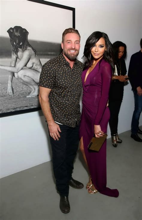Naya Rivera Braless Showing Big Cleavage In A Sexy Purple Dress At