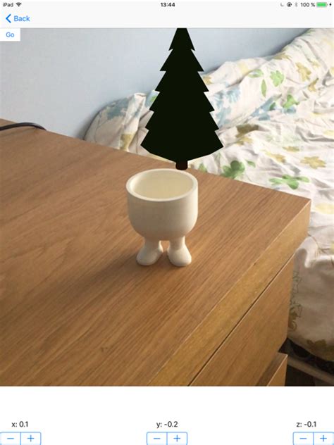 Ios Arkit Translate A 3d Object On Camera View Stack Overflow