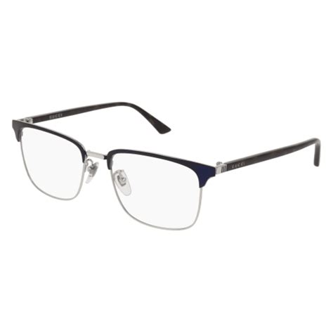 Eyeglasses Gucci Gg 0130 O 003 Blue Havana