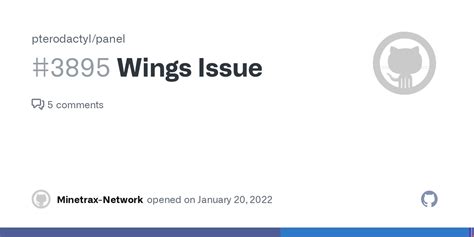 Wings Issue · Issue 3895 · Pterodactylpanel · Github