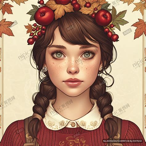 Ai创作图整容整形花季少女插画 手绘枸杞女孩 俄罗斯族人物插画 少女海报插画 樱桃女孩插画 白俄罗斯插画 欧风少女卡通少女 俄罗斯族插画 农家女孩 乡村女孩插画 女孩插画封面插画 农家小女孩