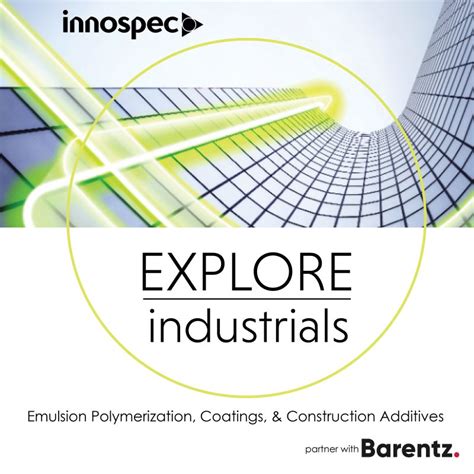 Innospec Performance Chemicals On Linkedin Innospec Industrials Emulsionpolymerization