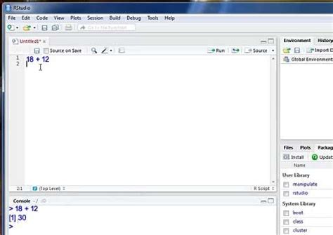 Run Basic Code In Rstudio