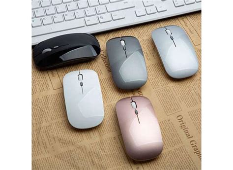 Mouse Sem Fio 2 4G Com Receptor Nano 1200 DPI Slim Silencioso Bluetooth 4 0 Mouse Com O Melhor