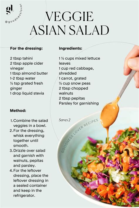 Need Some Healthy Quick Lunch Ideas Why Not Try This Super Simple Veggie Asian Salad Is It