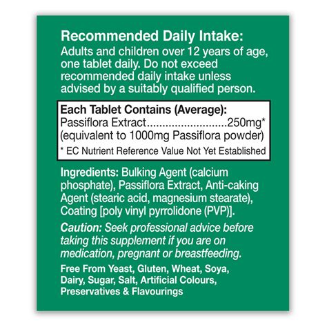 Passiflora 1000mg Tablets Healthaid®