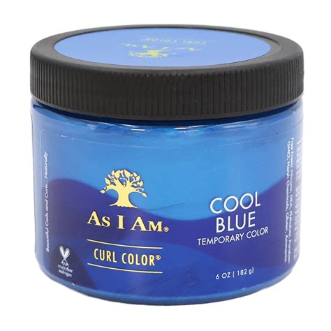 As I Am Curl Color Temporary Color Gel Cool Blue 6 Oz