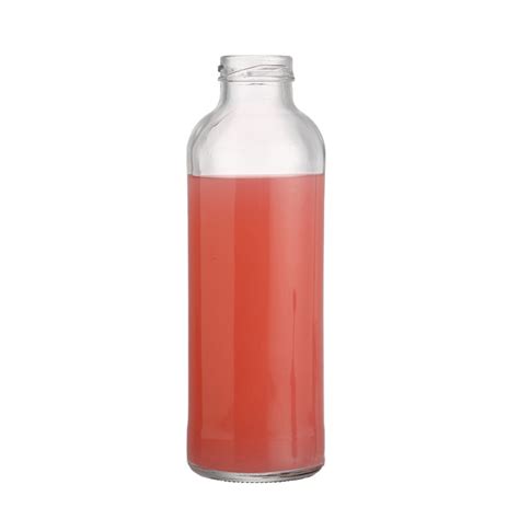 High Quality 500 Ml Clear Glass Milk Water Beverage Juice Bottle With