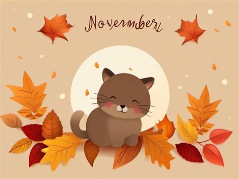 Cute November Wallpaper November Season Cute Style