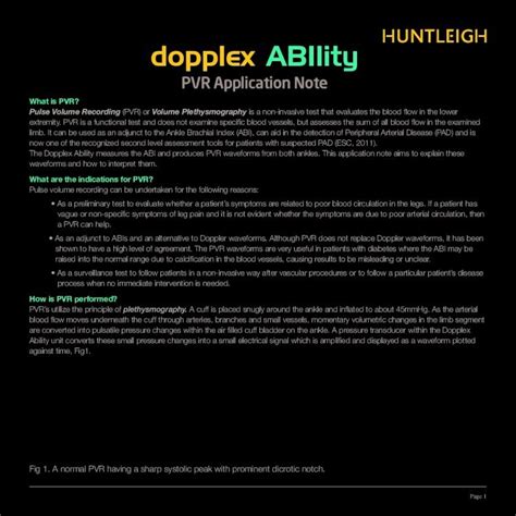 Pdf Pvr Application Note Team Med · 2020 8 4 · Abnormal Pvr Waveforms The Pvr Waveform