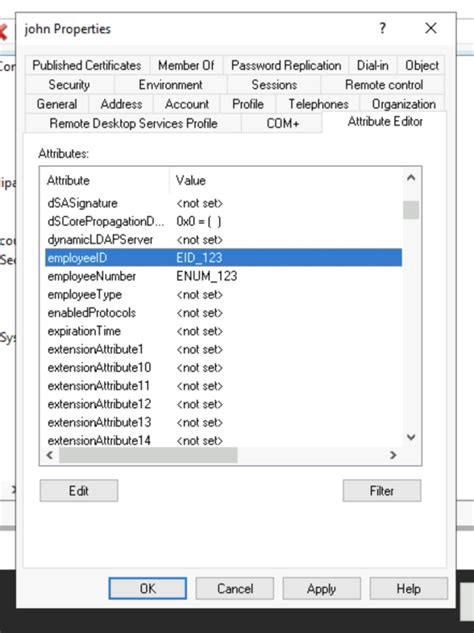 how to sync a default user attribute from on prem active directory to microsoft entra id using