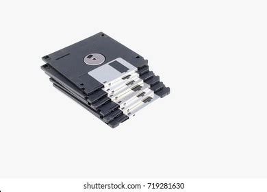 Stack Floppy Disks On White Background Stock Photo Shutterstock