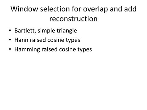 ppt pitch synchronous windowing is a critical part of many speech processing algorithms