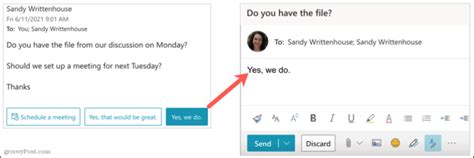 How To Use Suggested Replies In Microsoft Outlook