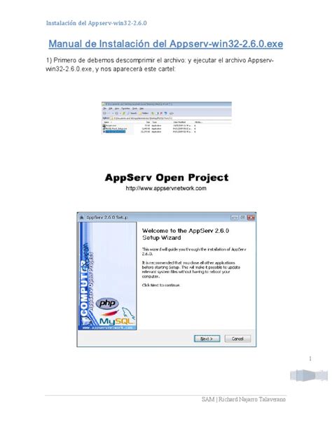 manual de instalación del appserv pdf servidor apache mi sql